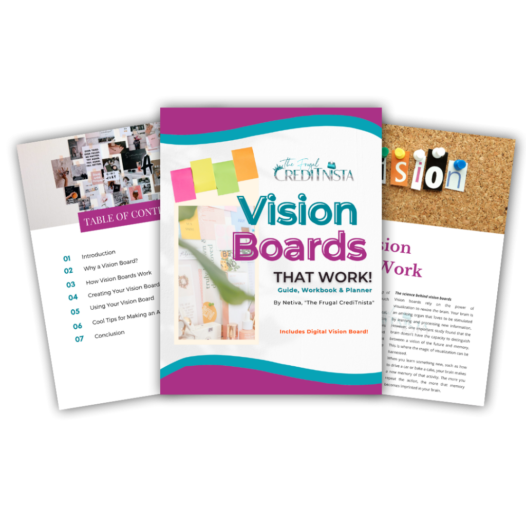 Vision Board Guide, Workbook & Planner! - The Frugal Creditnista
